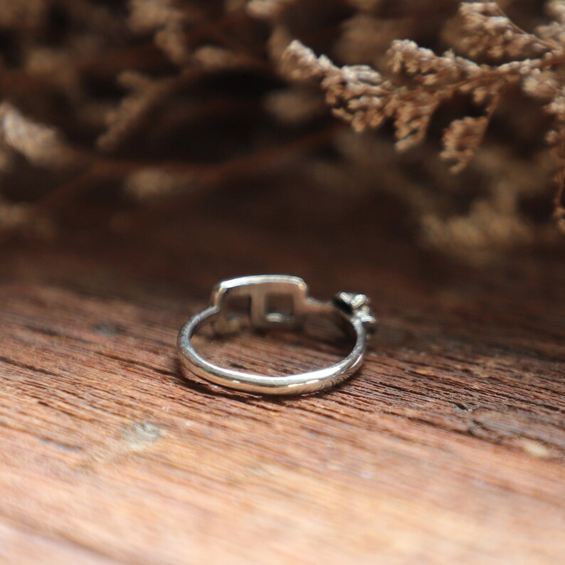 6 Six Skull Ring Custom Number for Women Made of Sterling | Etsy