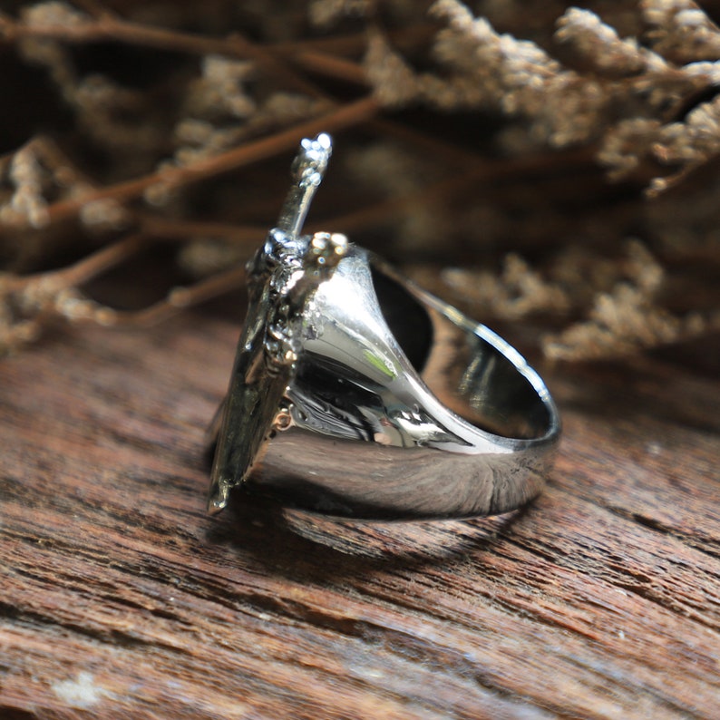 Medieval Sword Ring for Men Made of Sterling Silver 925 Viking Style - Etsy