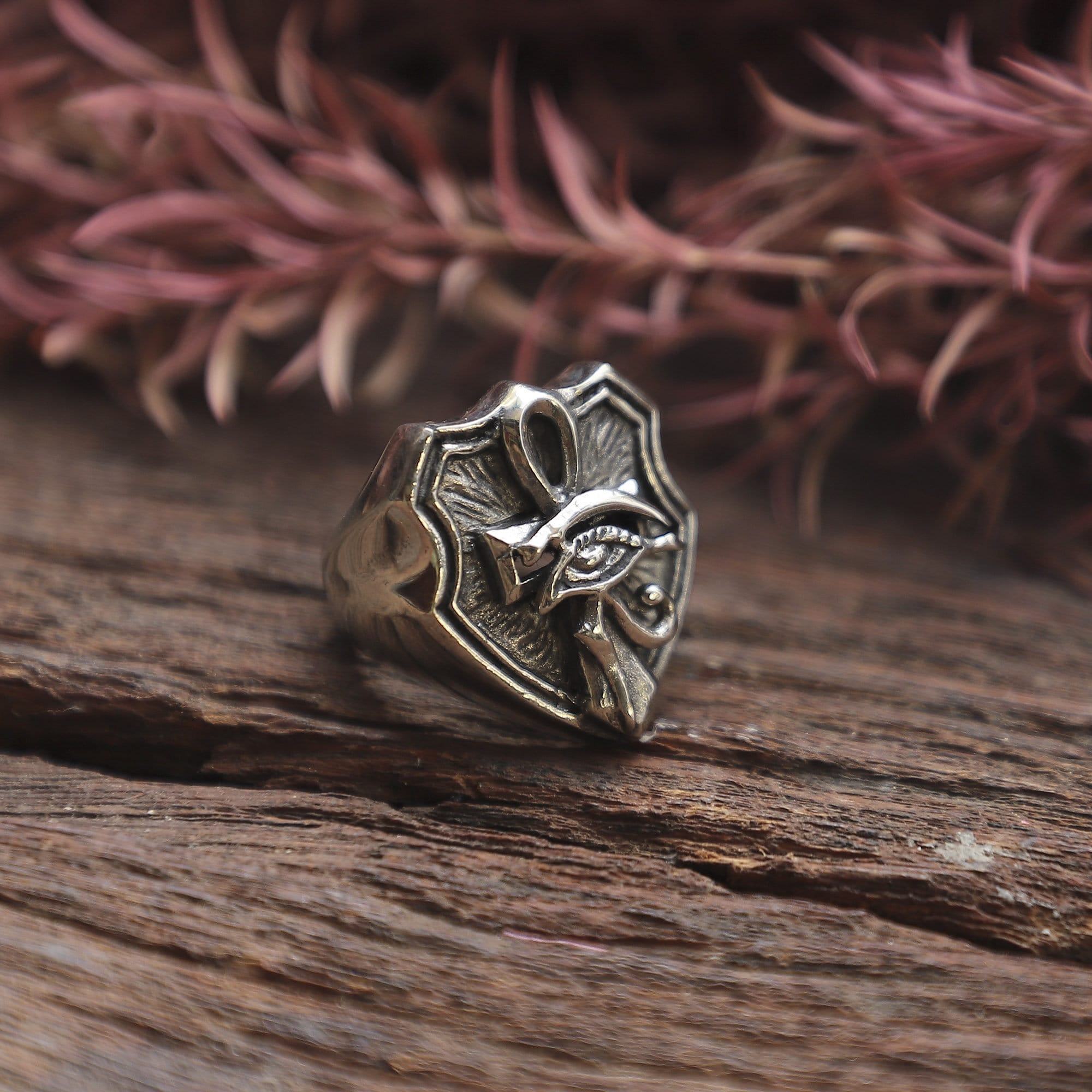 Egyptian Ankh ring for men made of sterling silver 925 gothic | Etsy