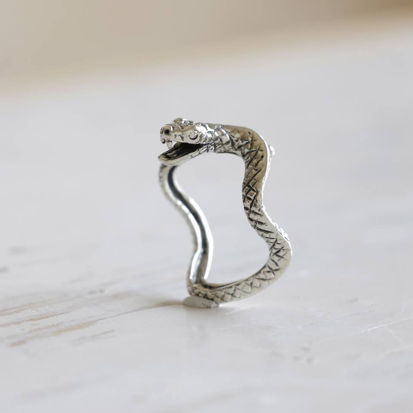Snake Ring for Women Made of Sterling Silver 925 Ouroboros - Etsy