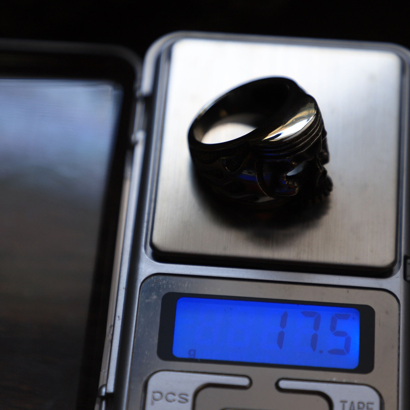 Skull Fire Piston Head Ring for Men Made of Sterling Silver - Etsy