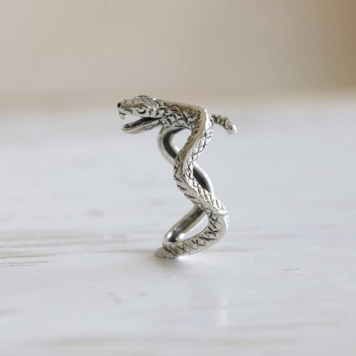 Snake Ring for Women Made of Sterling Silver 925 Ouroboros - Etsy