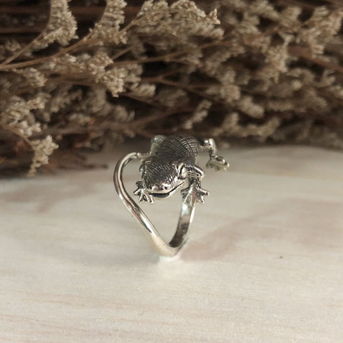 Gecko ring for women made of sterling silver 925 Gift For Her | Etsy
