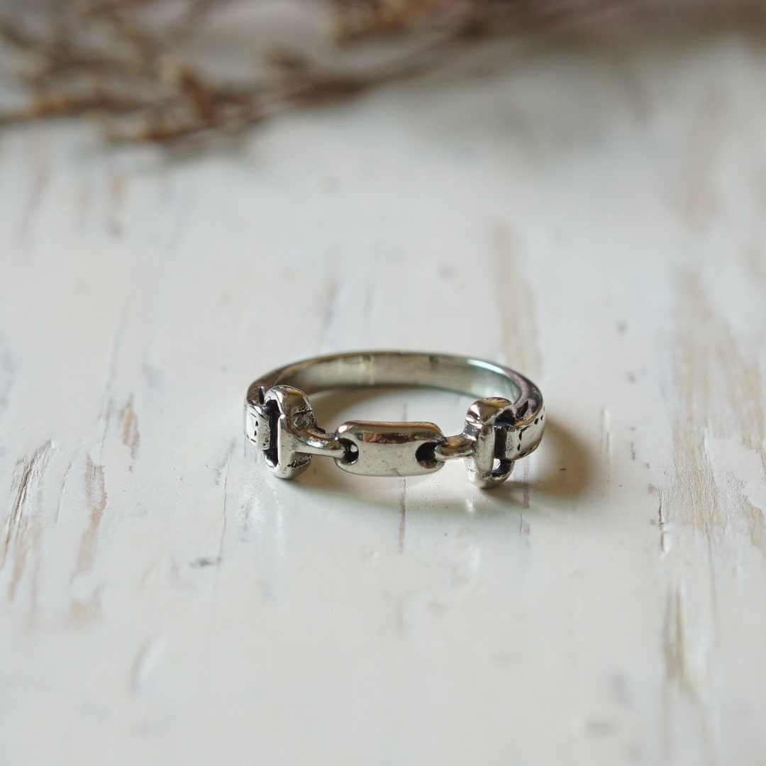 Snaffle Bit Horse Ring for Women Made of Sterling Silver 925 Equestrian ...
