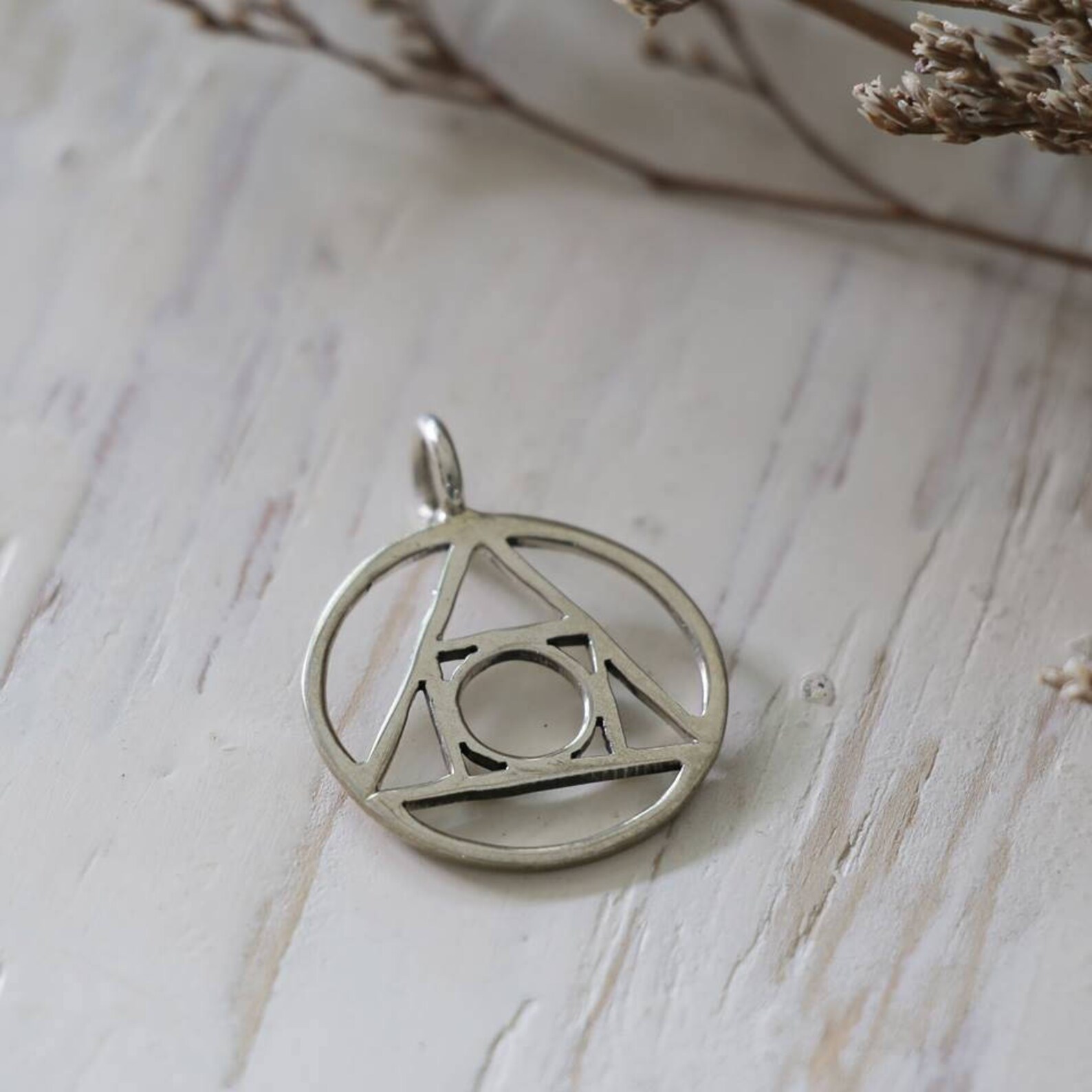 Alchemy Pendant Necklace for Unisex Made of Sterling Silver | Etsy