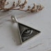 Illuminati Pendant Necklace for Unisex Made of Sterling Silver 925 Punk ...