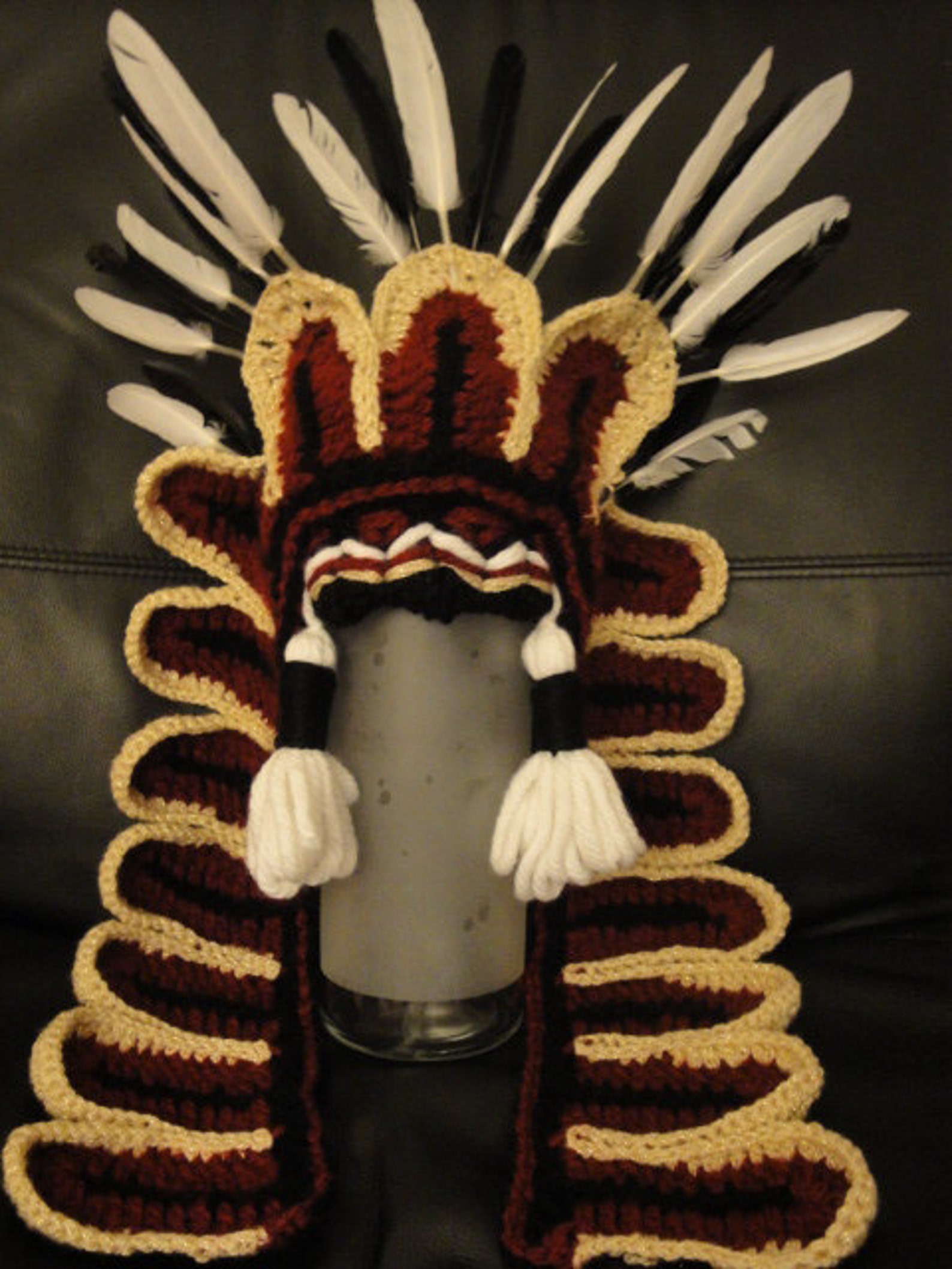 Tribal inspired Headdress /Seminole Florida State University | Etsy