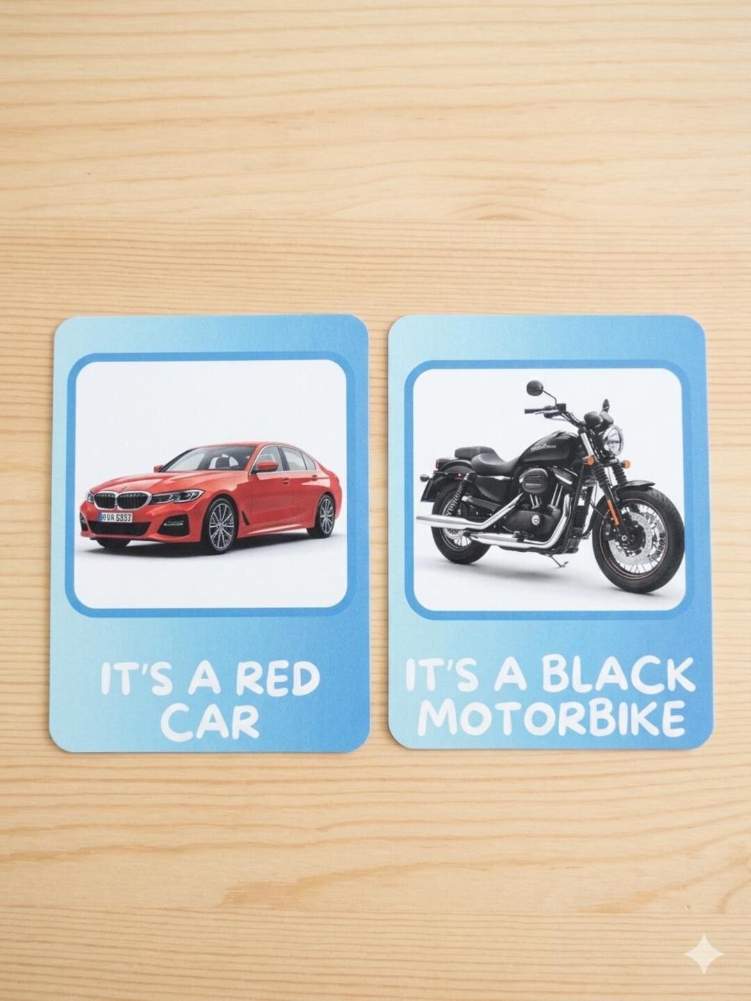 Transportation and Colors Flashcards for Toddlers | Vehicle Learning ...