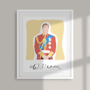 Prince William Print The Crown British Royal Family | Etsy