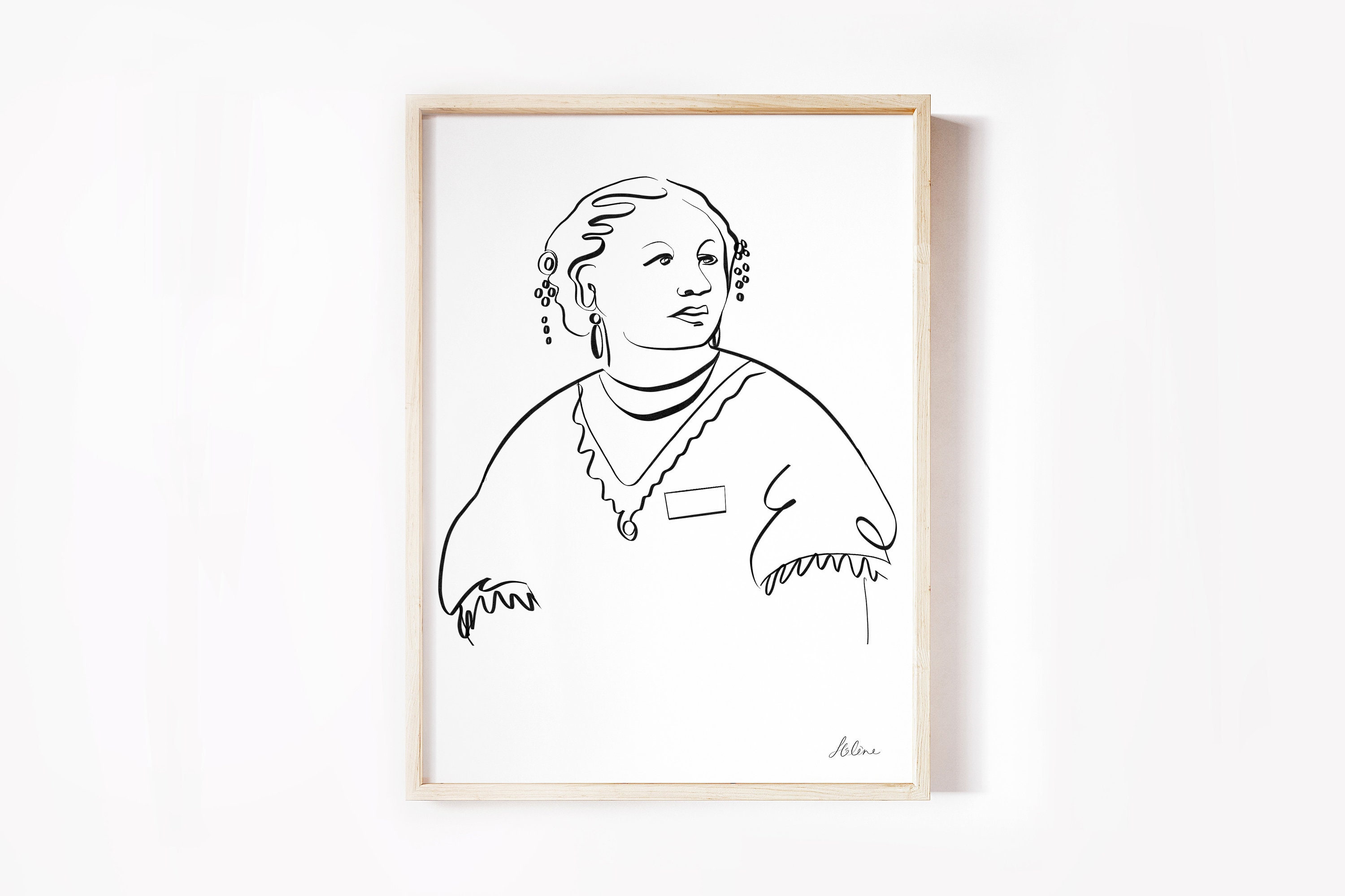 Mary Seacole Line Drawing British Jamaican Woman Print Nurse - Etsy ...