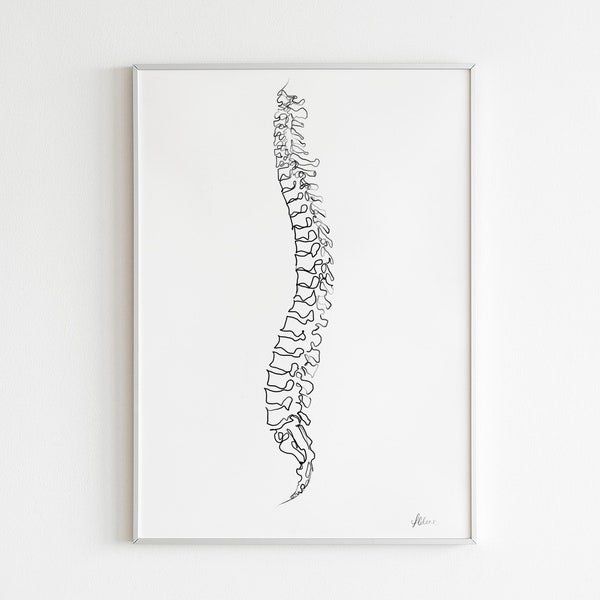 Spine Wall Art - Etsy