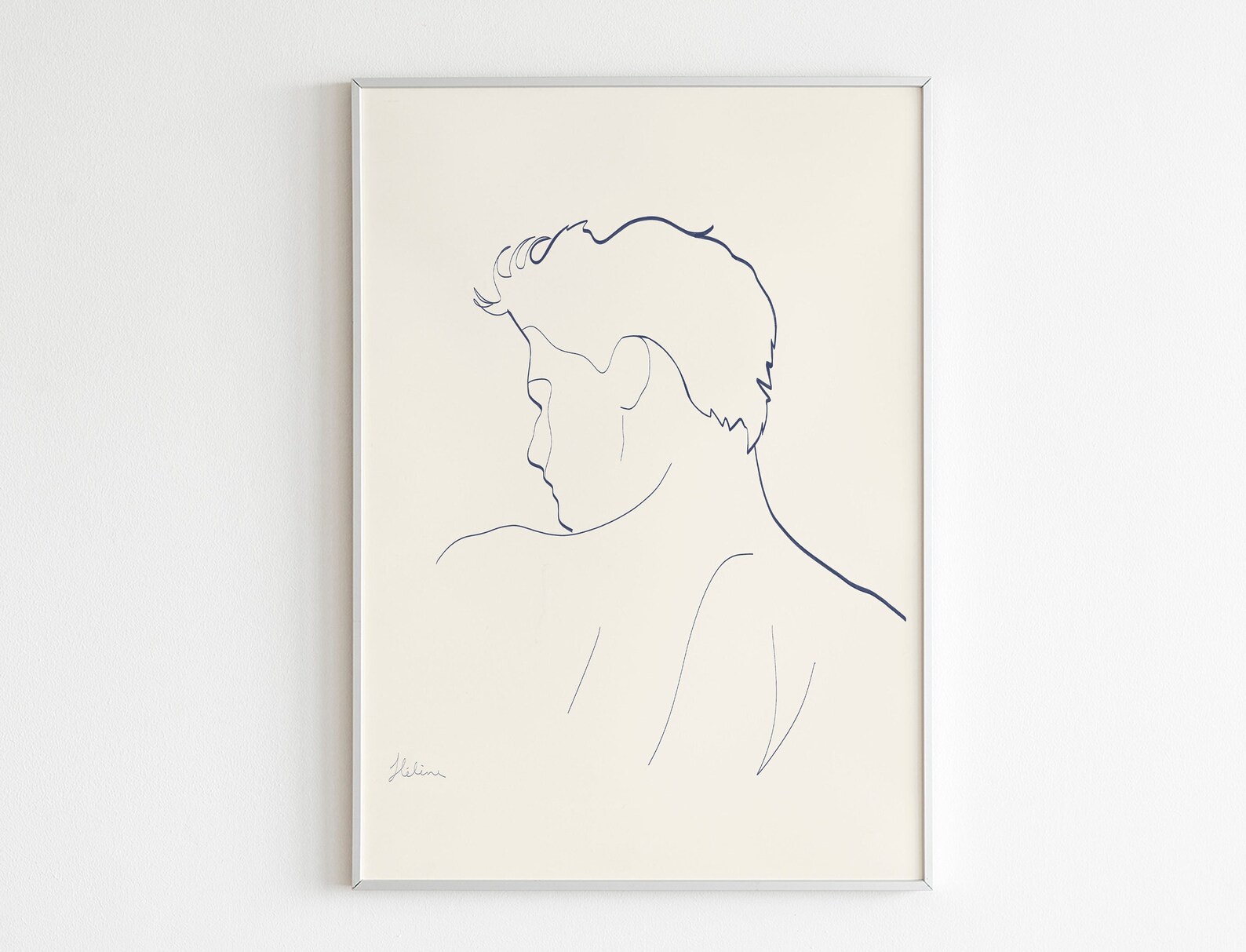 Male Line Drawing Portrait Gay Art Masculine Prints Gift - Etsy UK