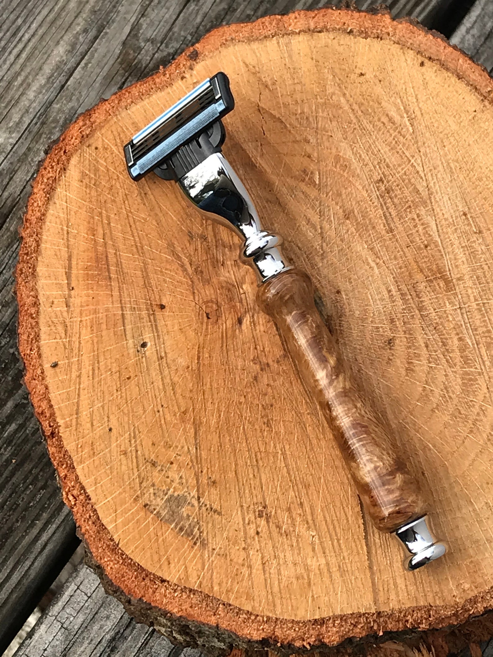 Wooden, Razor Handle for Gillette Mach 3 Blades - Etsy