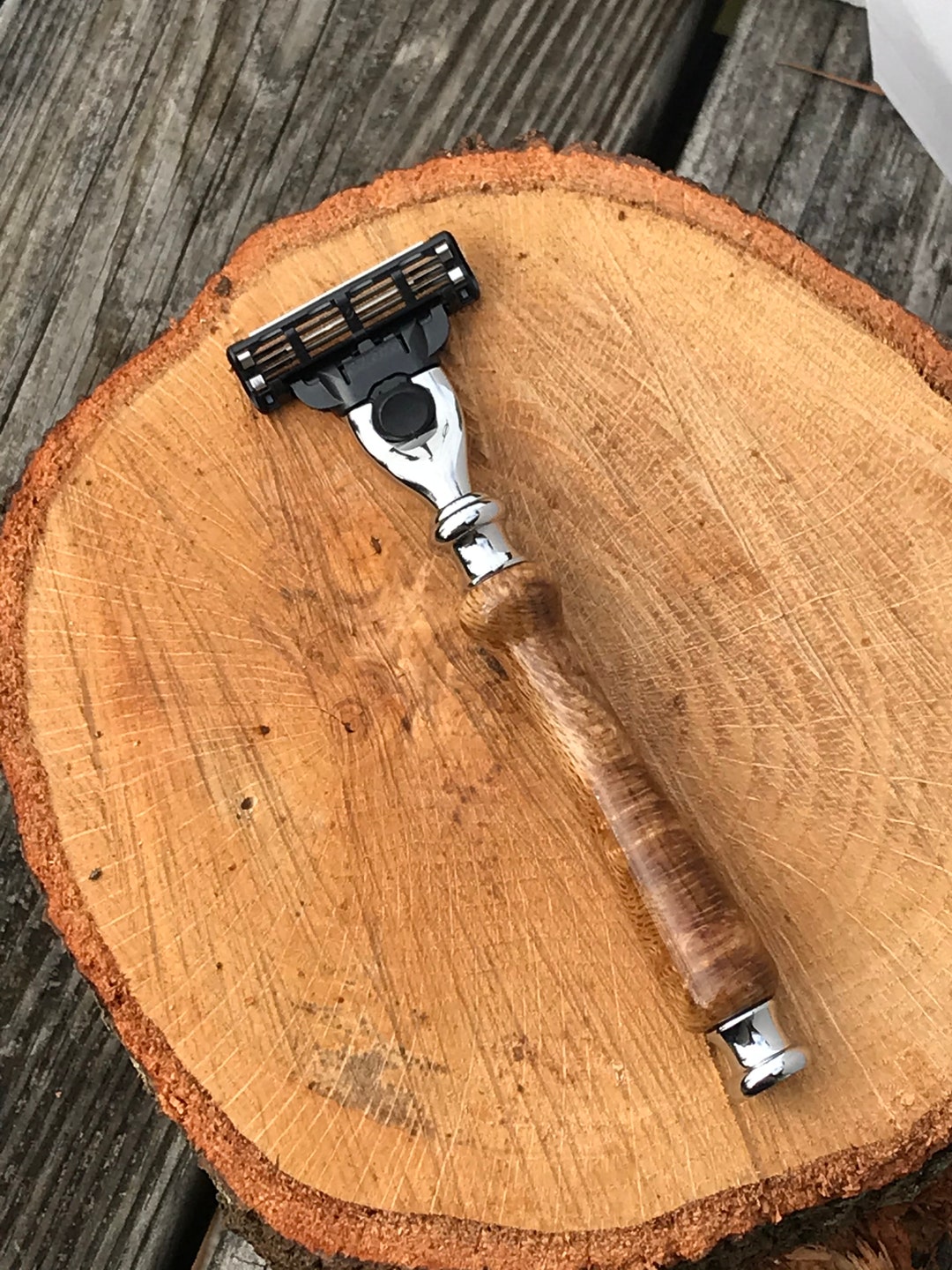 Wooden, Razor Handle for Gillette Mach 3 Blades - Etsy