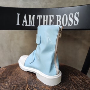 Dragon Ball Buruma Bulma Cosplay Shoes Blue Boots - Etsy