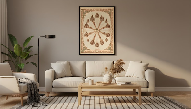 Sacred Blueprint Wall Art Digital Download Etsy