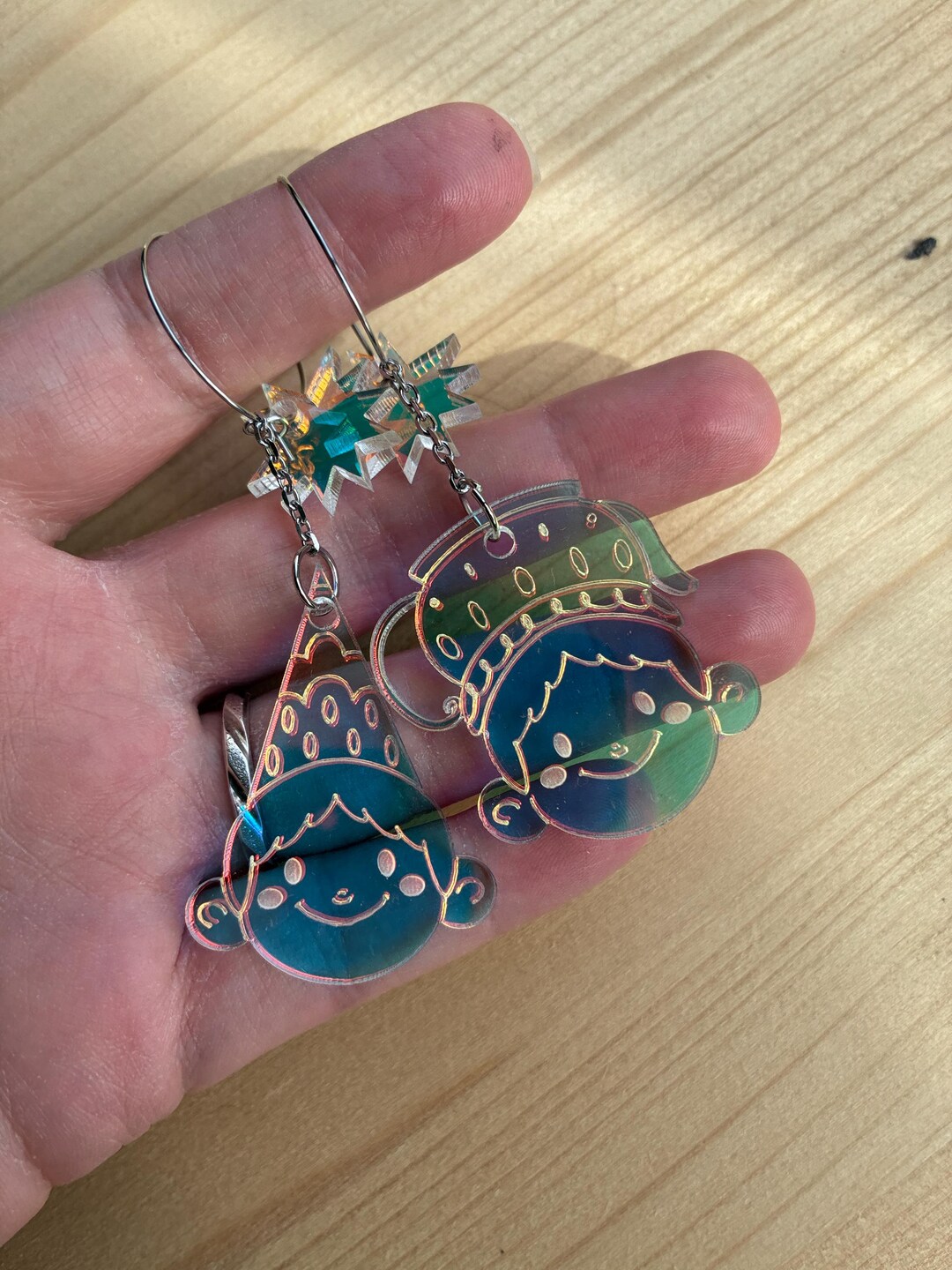 OTGW Fan Art Earrings Featuring Wirt and Greg. Handmade in Iridescent ...