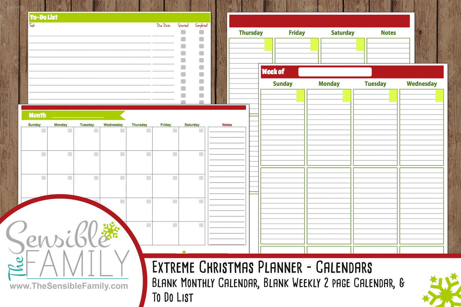 EXTREME Christmas Holiday Organization and Budget Printable Planner - Etsy