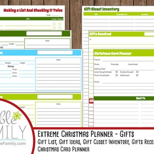 EXTREME Christmas Holiday Organization and Budget Printable Planner - Etsy