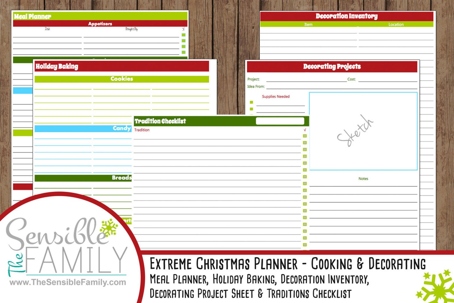 EXTREME Christmas Holiday Organization and Budget Printable Planner - Etsy