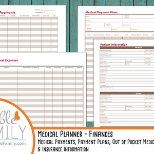 Medical Planner Kit | 17 Documents to Organize Your Family's Medical ...
