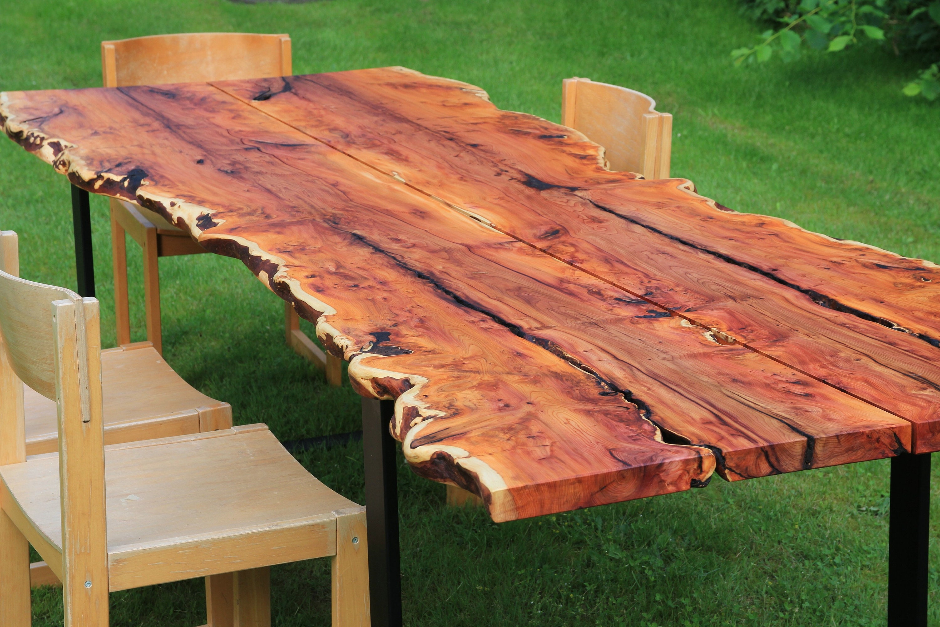 Tisch Eibe Massivholztisch Edelholz Maser Maserholz Eibenholz Unikat ...