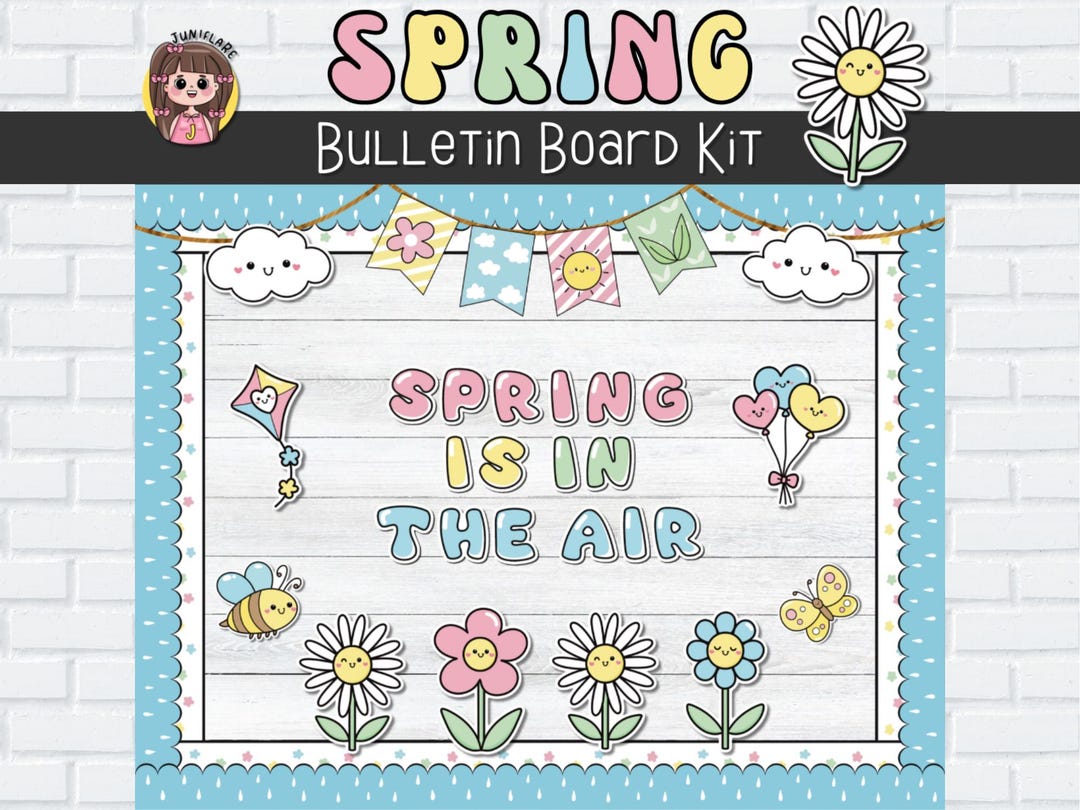 Spring Bulletin Board | Spring is in the Air | Preschool | Bloom ...