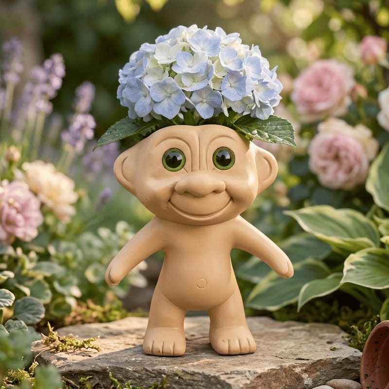 Troll Doll Planter - Etsy