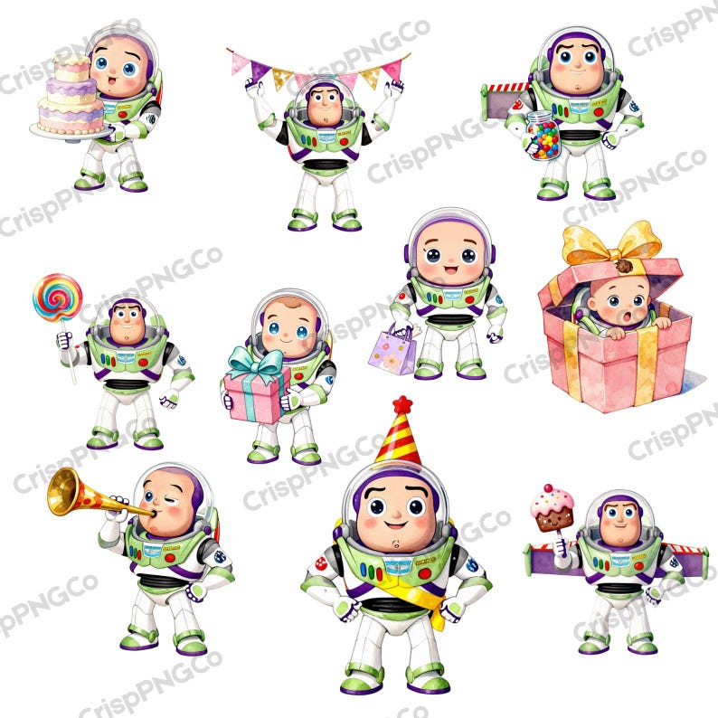 180 Baby Toy Story Clipart Pngs, Chibi Woody Buzz Birthday, Baby Shower ...