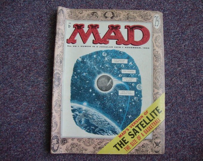 MAD MAGAZINE NOVEMBER 1955 Issue No. 26 Vintage Original Sattelite ...