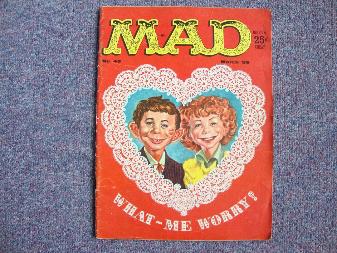 MAD MAGAZINE MARCH 1959 No. 45 Vintage Original Mad Magazine What Me ...