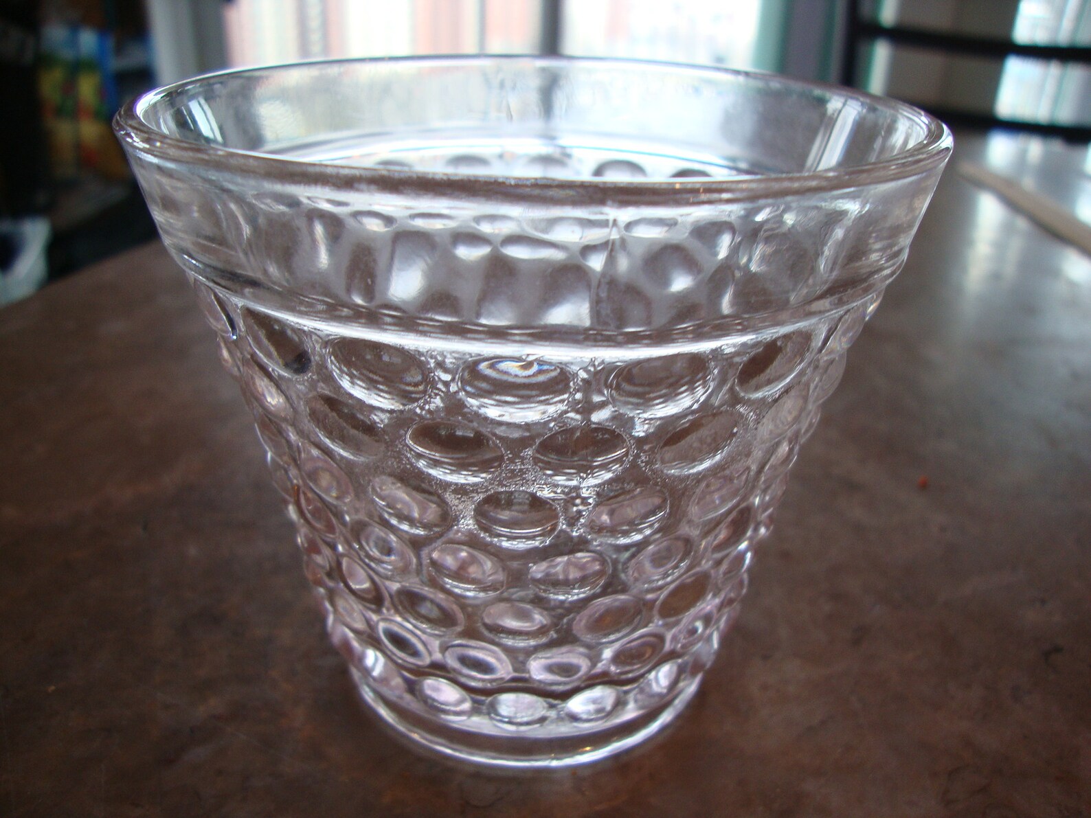 Vintage PALE PINK PURPLE Magnesium Glass Flared Hobnail - Etsy