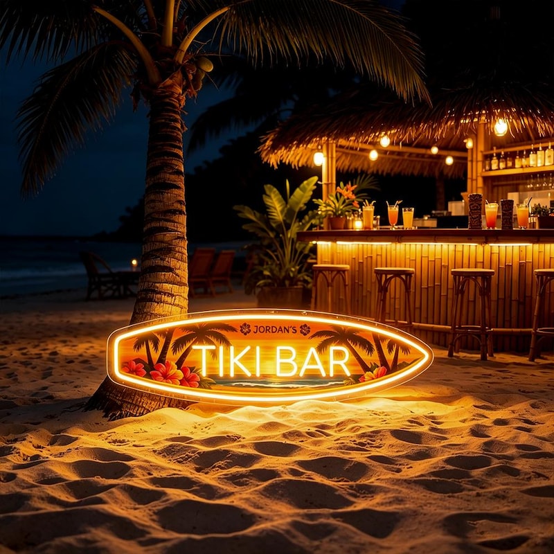 Tiki Bar Sign - Etsy