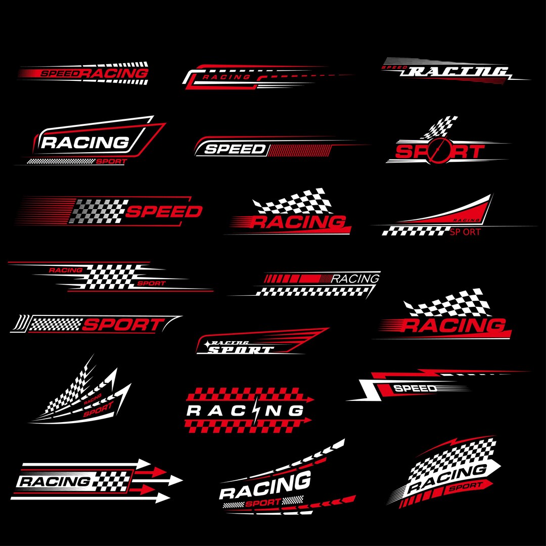 Racing Graphics Logo Designs SVG ESP AI Png - Etsy