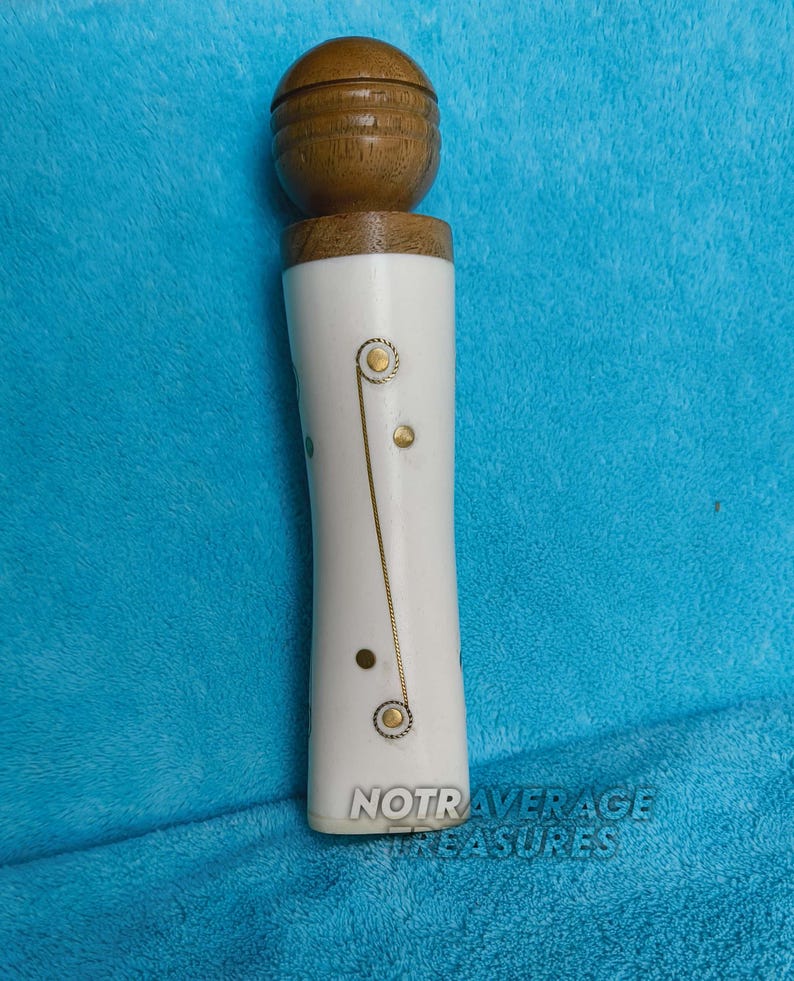 Medieval Viking Bone Needle Holder With Wooden Cap | Handmade Needle ...
