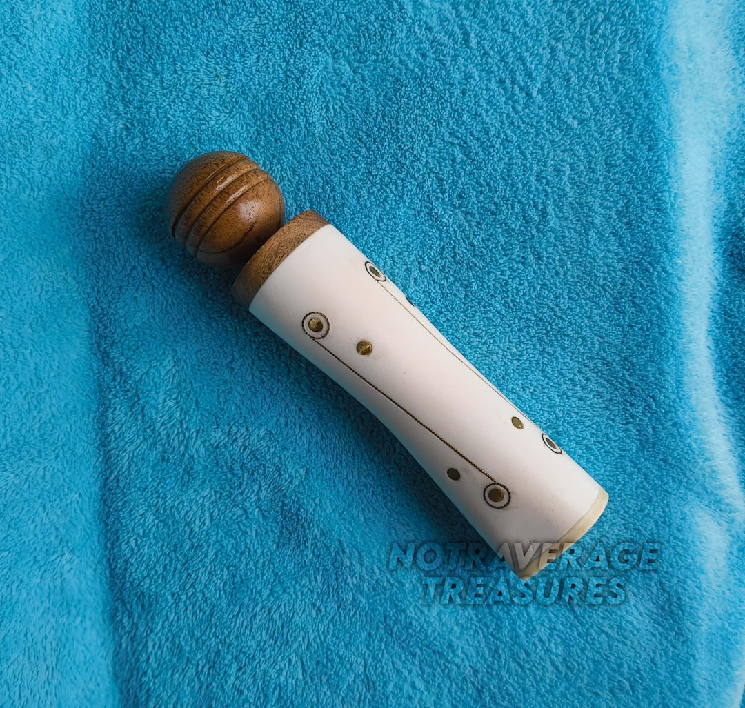 Medieval Viking Bone Needle Holder With Wooden Cap | Handmade Needle ...