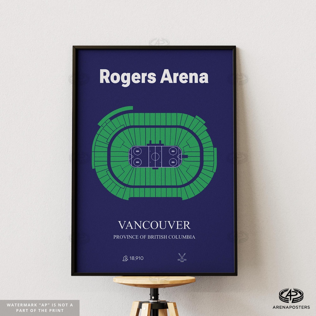 Vancouver Canucks Arena Print, Rogers Arena Poster, Vancouver British ...
