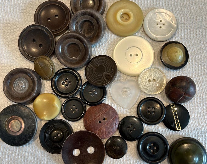 Vintage Assorted Buttons for Sewing, Crafts, Junk Journals ...