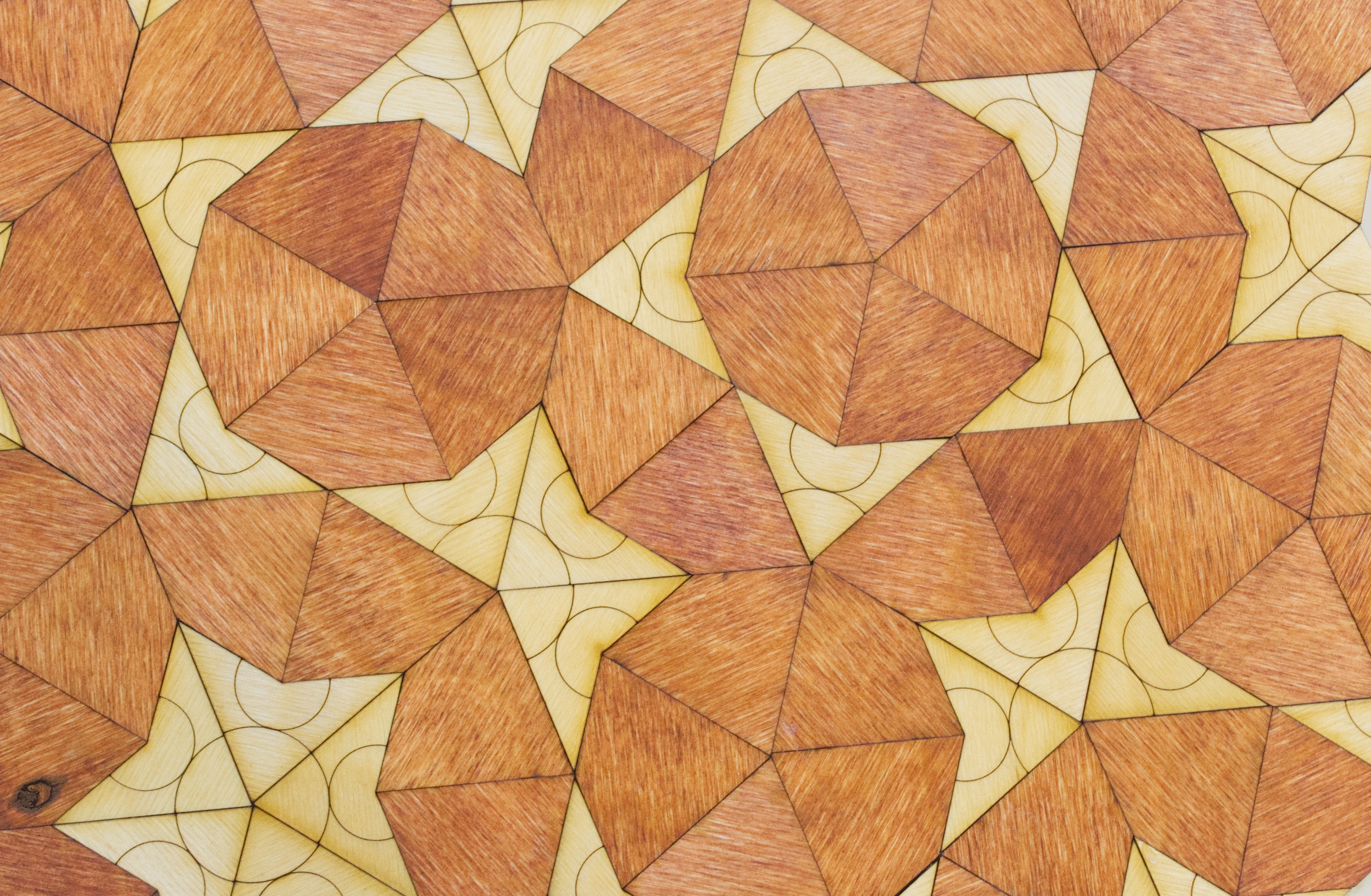 Penrose P2 Arc Tiles Mathematical Puzzle Pentagon Puzzle | Etsy