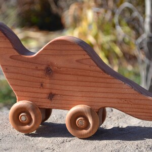 Apatosaurus, Brontosaurus, Redwood Push Toy, Handmade, Heirloom Toy - Etsy