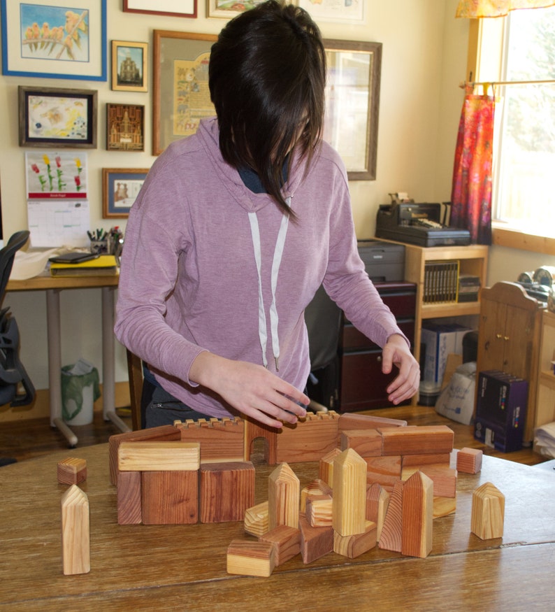 Temple Blocks Redwood Blocks Heirloom Blocks Designing - Etsy