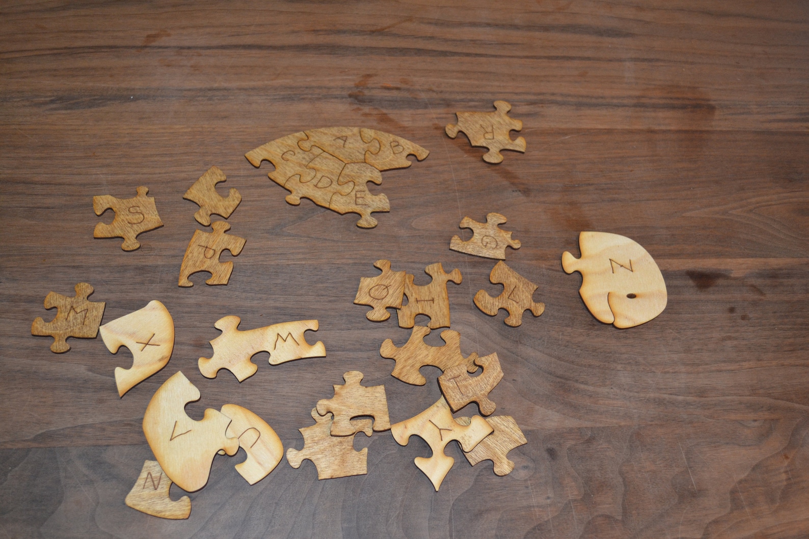 Turtle Alphabet Puzzle With Bag for Storage Handmade - Etsy