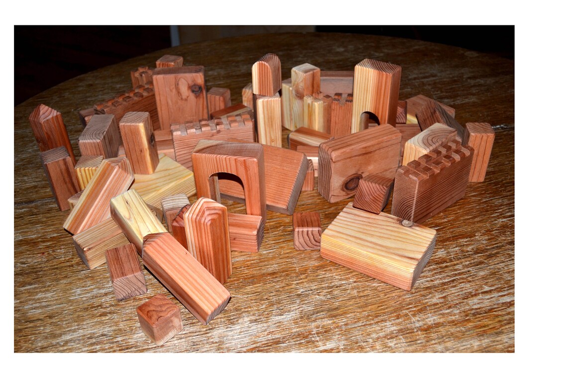 Temple Blocks Redwood Blocks Heirloom Blocks Designing | Etsy