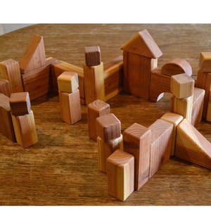 Tough Blocks, Redwood, Heirloom, Handmade, Blocks - Etsy