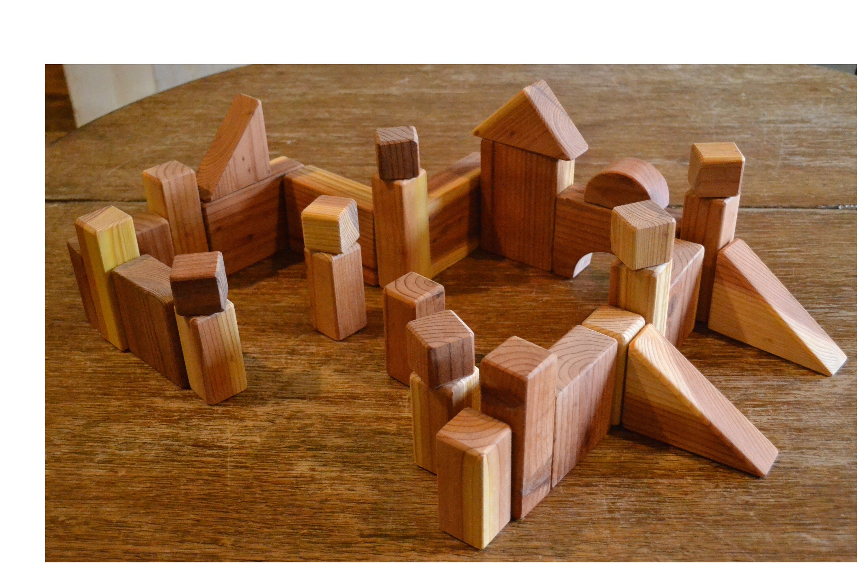 Tough Blocks, Redwood, Heirloom, Handmade, Blocks - Etsy