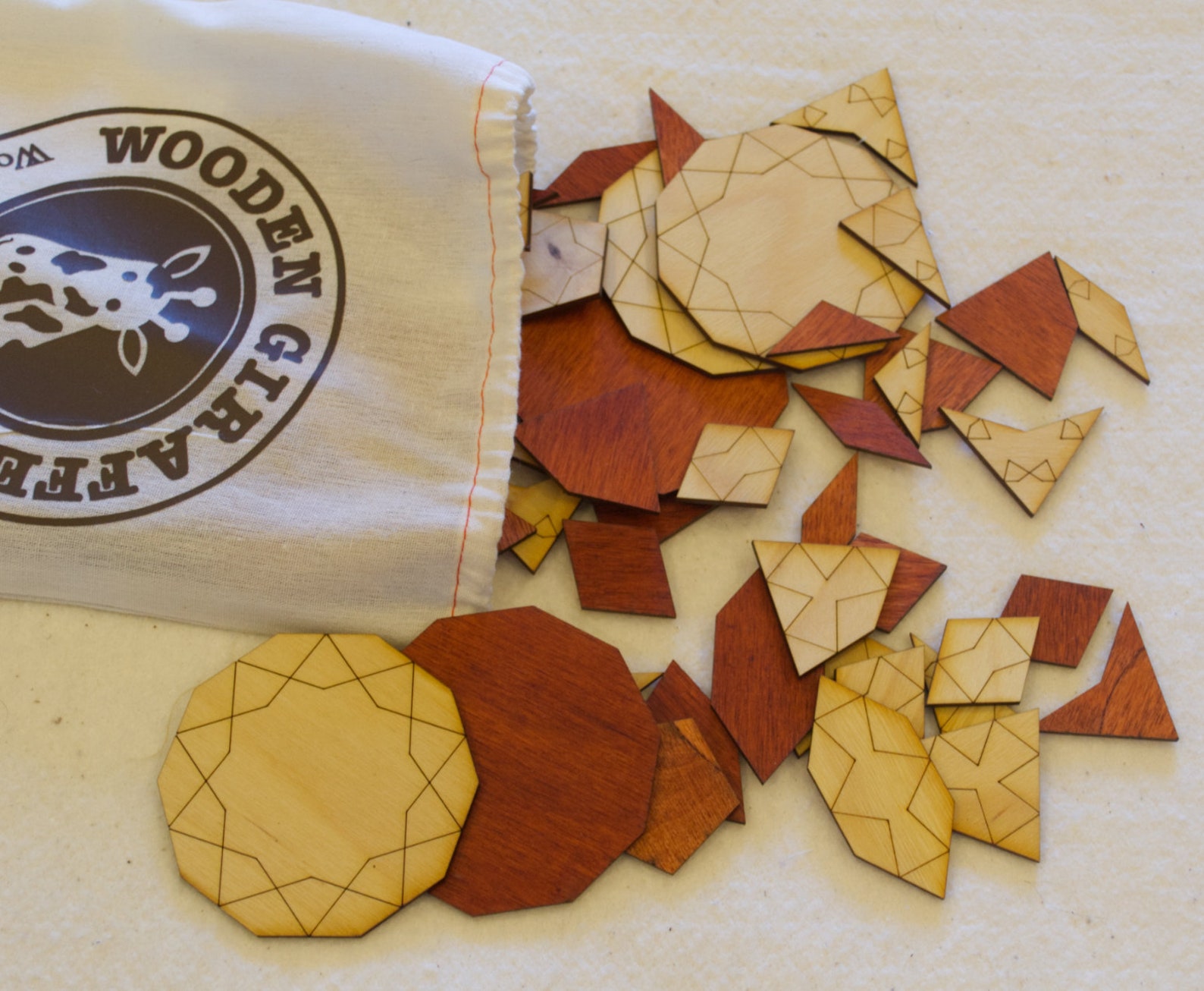 Girih Tiles Penrose Tile Pentagon Puzzle Tile Puzzle | Etsy