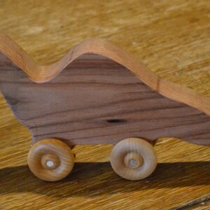 Apatosaurus, Brontosaurus, Redwood Push Toy, Handmade, Heirloom Toy - Etsy