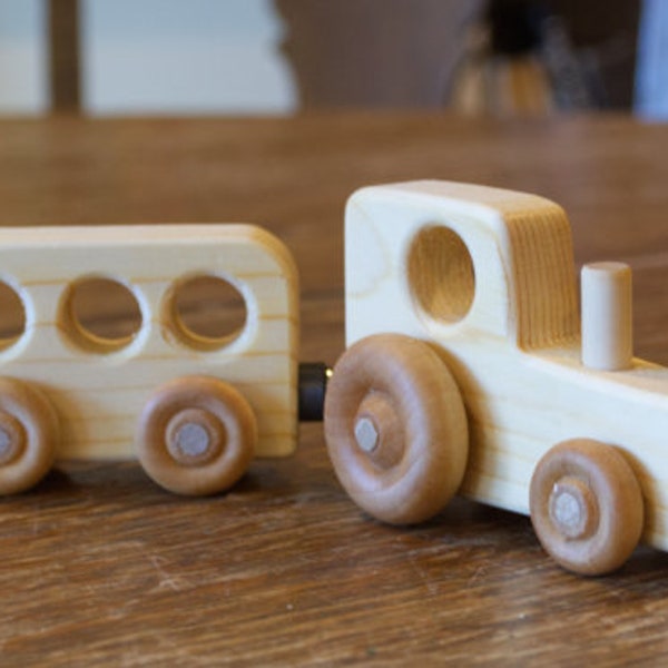 Wood Train Toy - Etsy