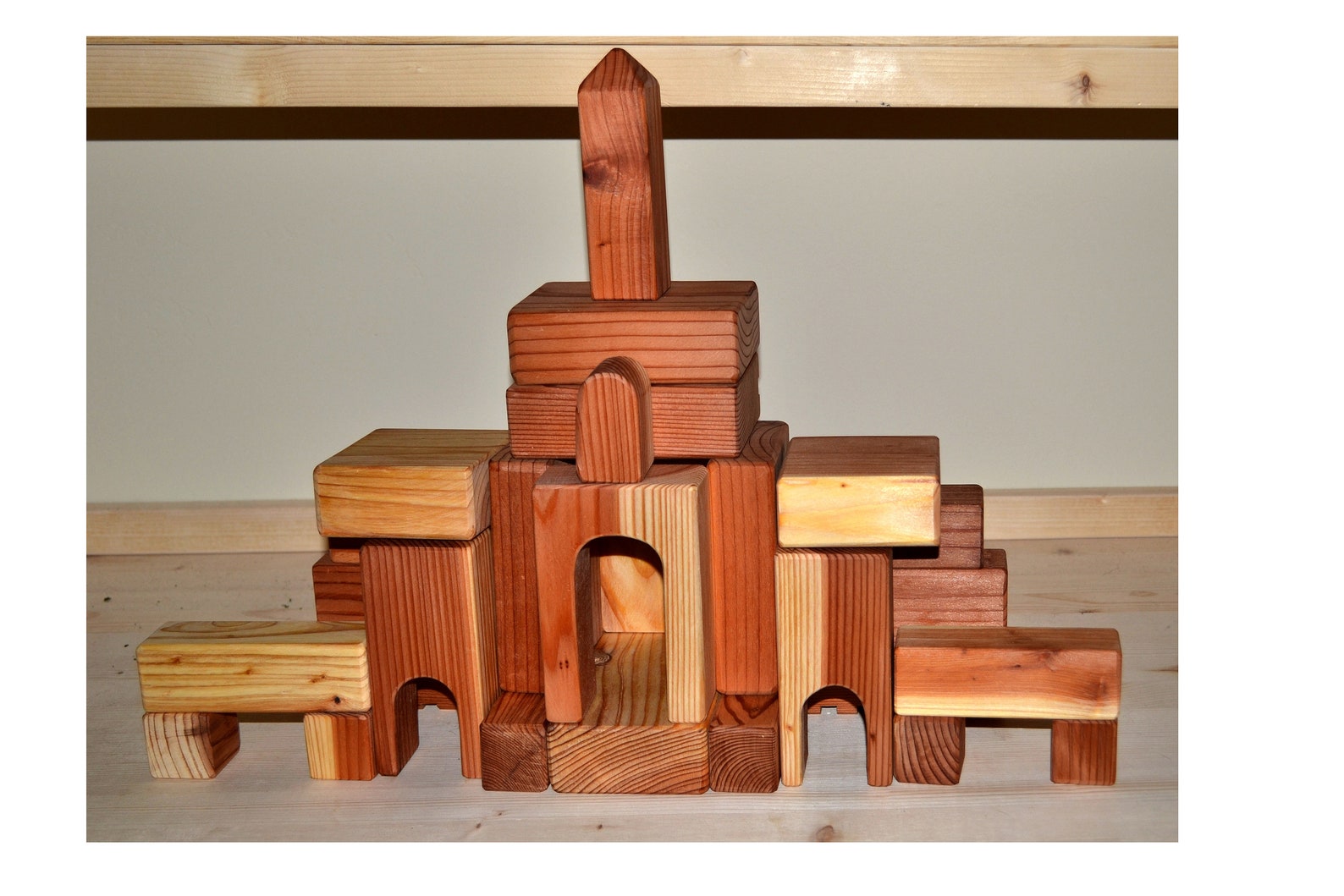 Temple Blocks Redwood Blocks Heirloom Blocks Designing | Etsy