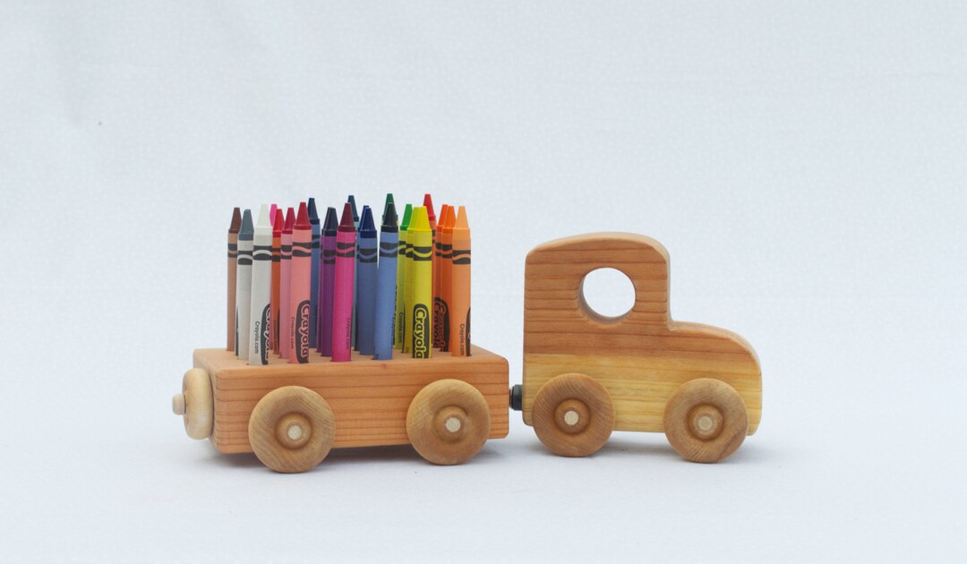 Crayon Truck 24 Crayola Crayons Redwood Magnetic - Etsy